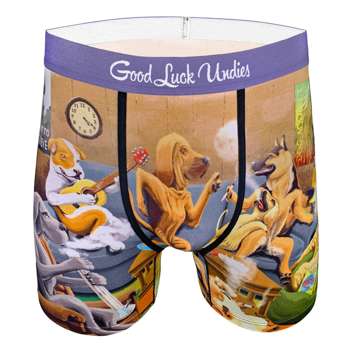 Dogs Smoking Weed Undies - Good Luck Socks - Good Luck Undies – Twig ...